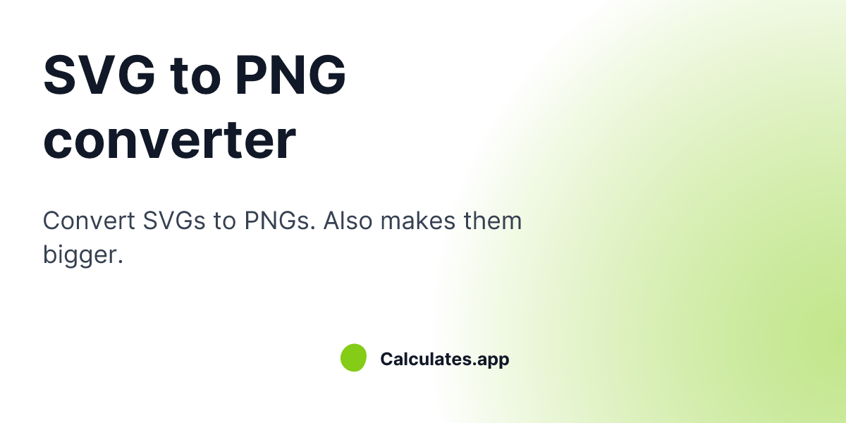 SVG to PNG converter | Calculates.app